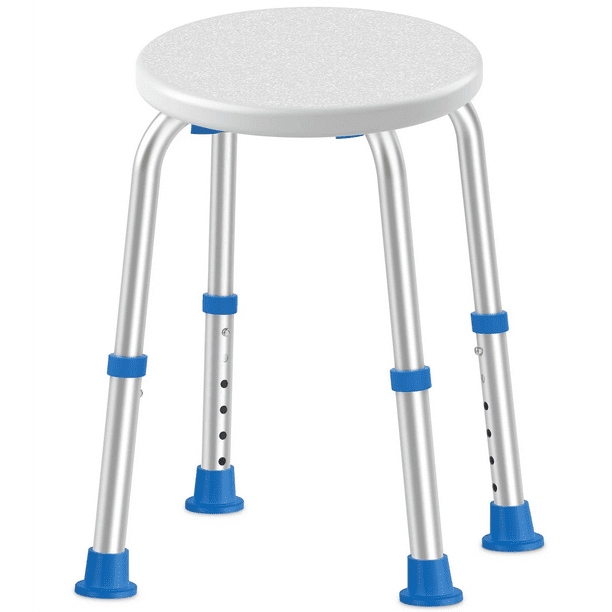 KEKOY Round Shower Stool for Inside Shower, FSA/HSA Eligible Adjustable ...