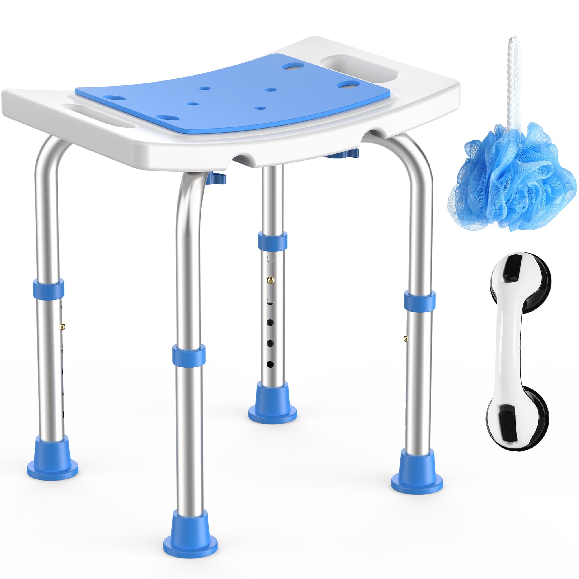 KEKOY Shower Chair for Inside Shower, FSA/HSA Eligible Medical Alloy Bath Stool for Seniors ...