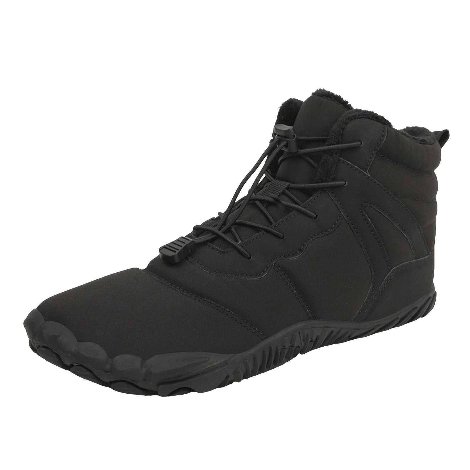 KELINFONG Mens Barefoot Minimalist Shoes Winter Boots Zero Drop Sole ...