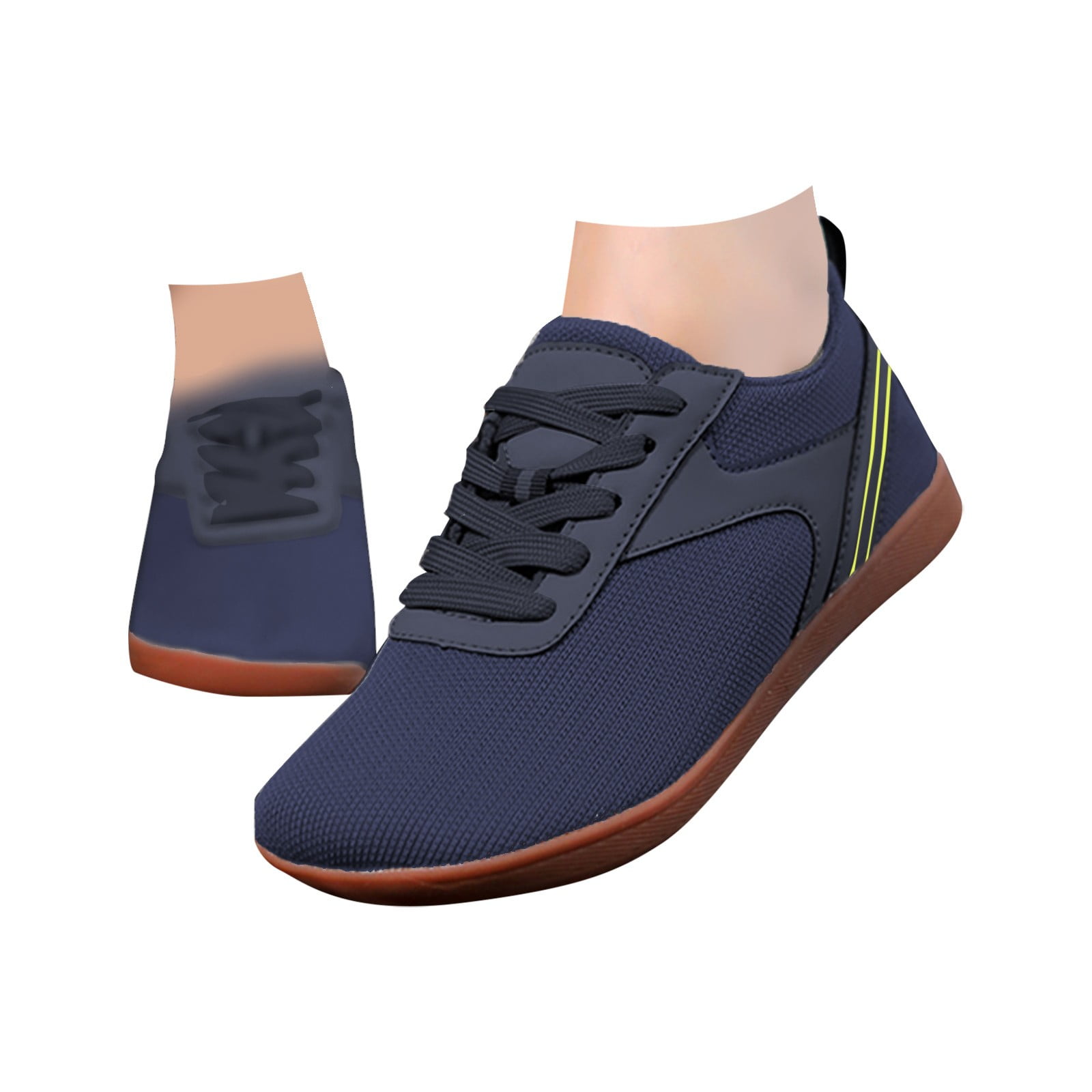 KELINFONG Mens Barefoot Shoes Minimalist Cross-Trainer Shoes Wide Toe ...