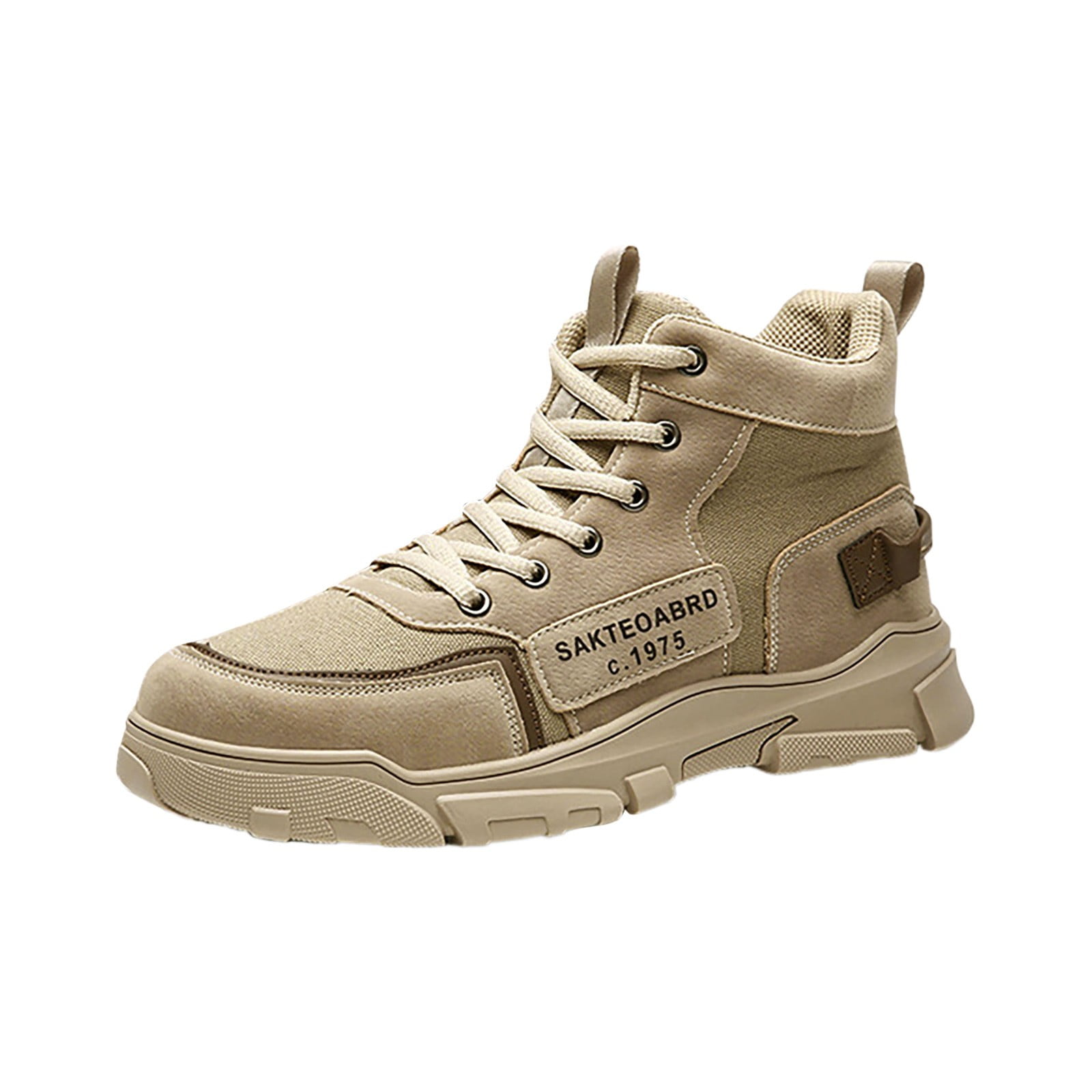 KELINFONG Mens Hiking Work Boots Outdoor Mid Trekking Backpacking ...