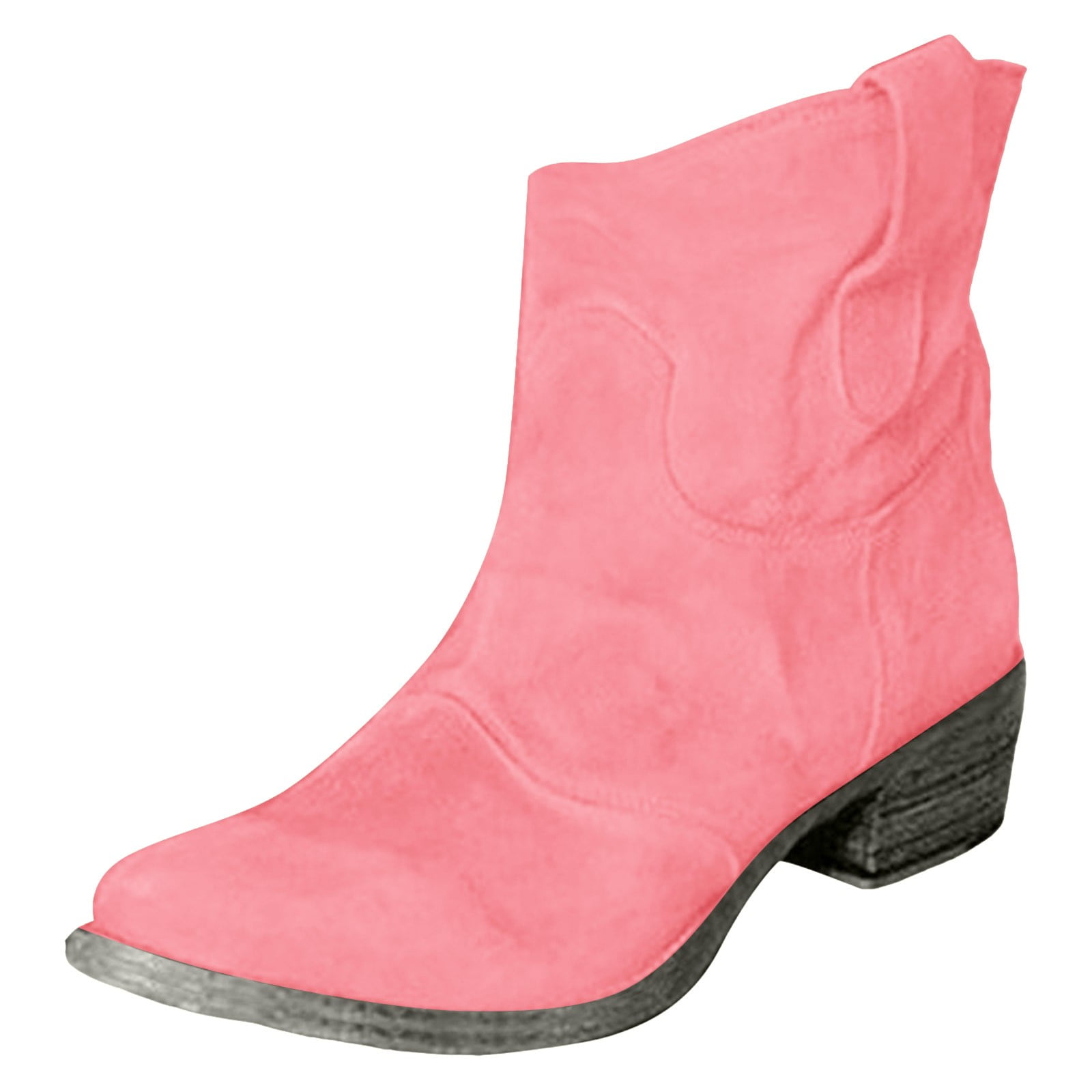 KELINFONG Women's Cowboy Cowgirl Booties Western Stitched Pointe Toe ...