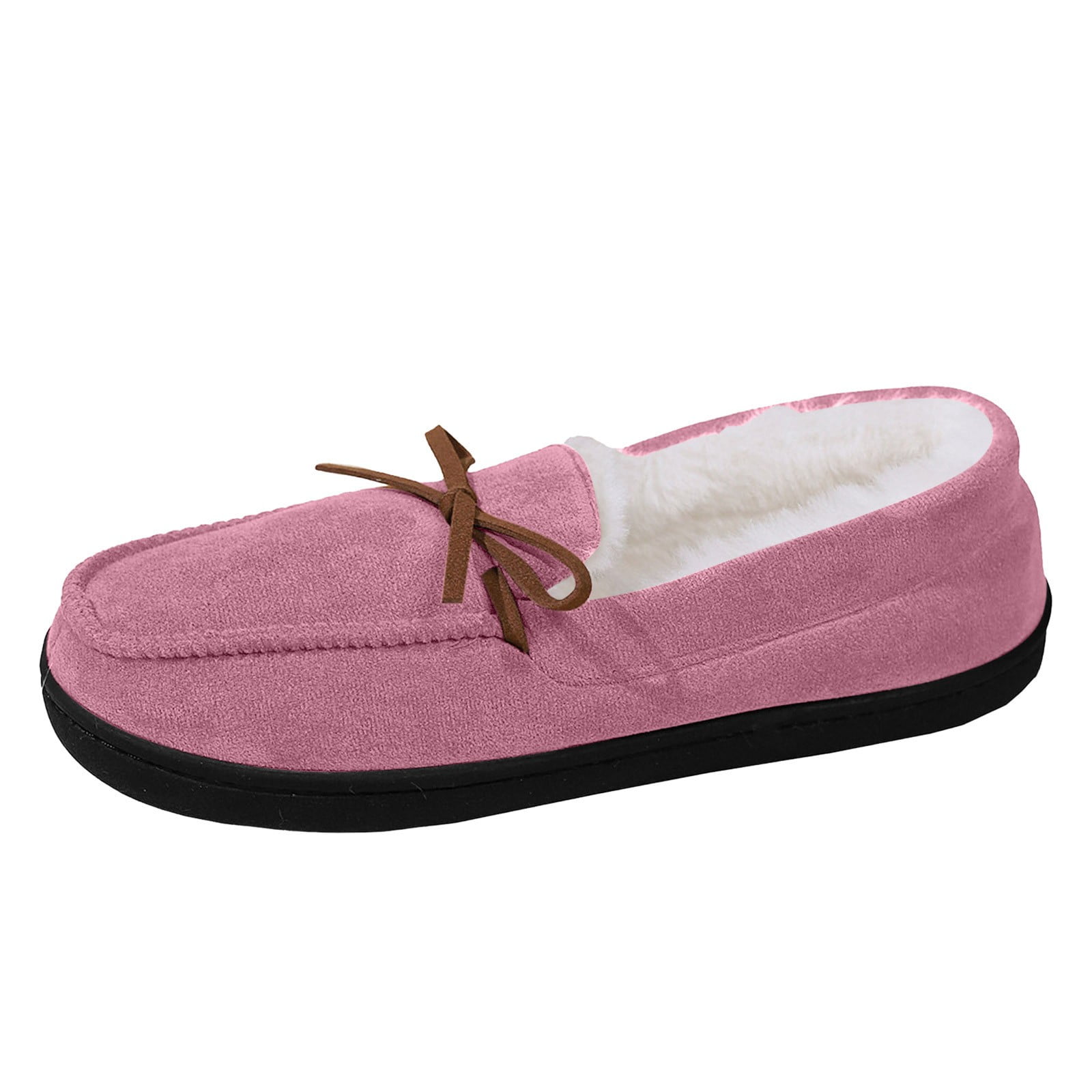 KELINFONG Women's House Slippers Indoor Outdoor Moccasin Fuzzy Fluffy ...
