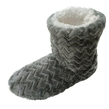 VONMAY Women's Plush Bootie Slippers: Cozy, Indoor & Outdoor Boots with ...