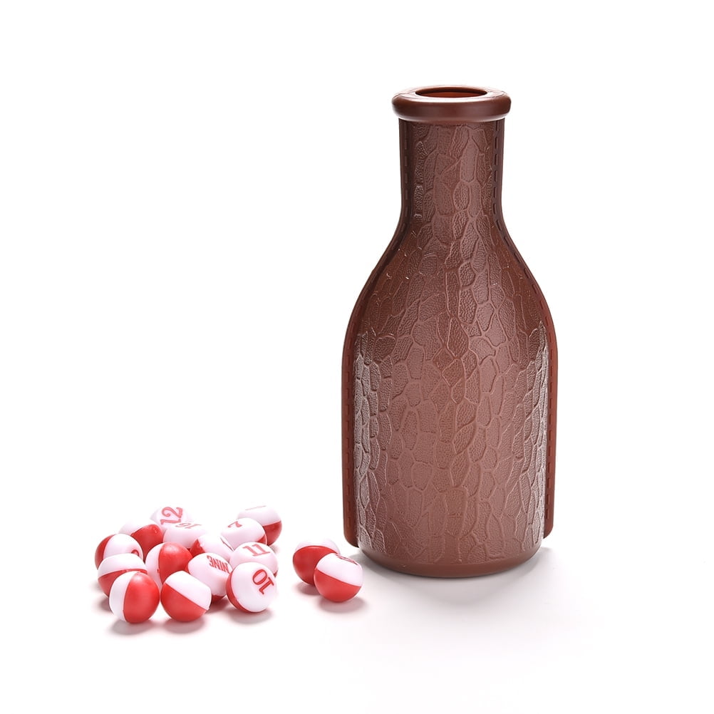 KELLY POOL TABLE SHAKER BOTTLE + PLASTIC MARBLES TALLY PILLS NUMBER 1 ...