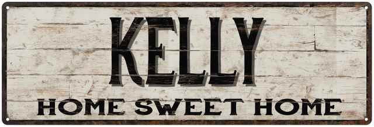 KELLY Rustic Home Sweet Home Sign Gift 6x18 Metal Decor 106180084069 ...