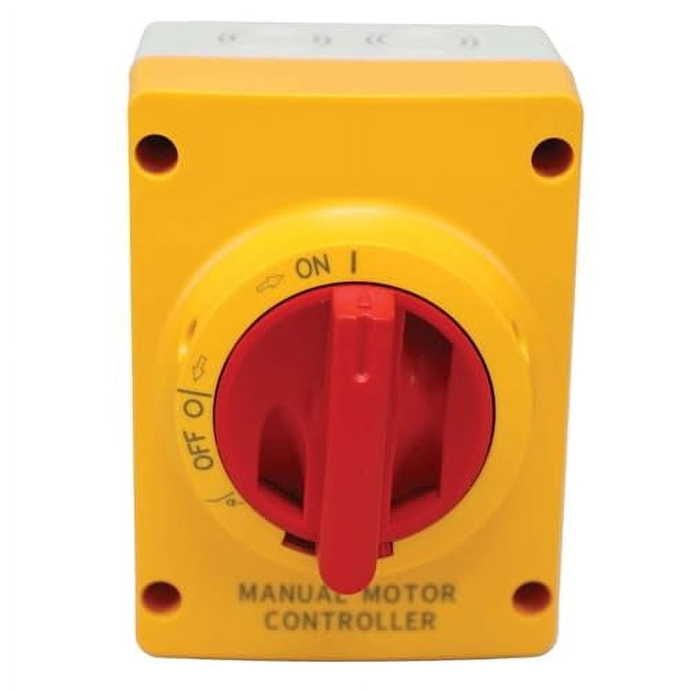 KEM325UL Y/R Yellow / Red Handle 3 Pole 25 A Enclosed Motor Disconnect ...