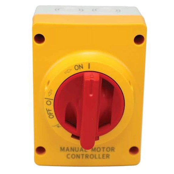 KEM325UL Y/R Yellow / Red Handle 3 Pole 25 A Enclosed Motor Disconnect ...