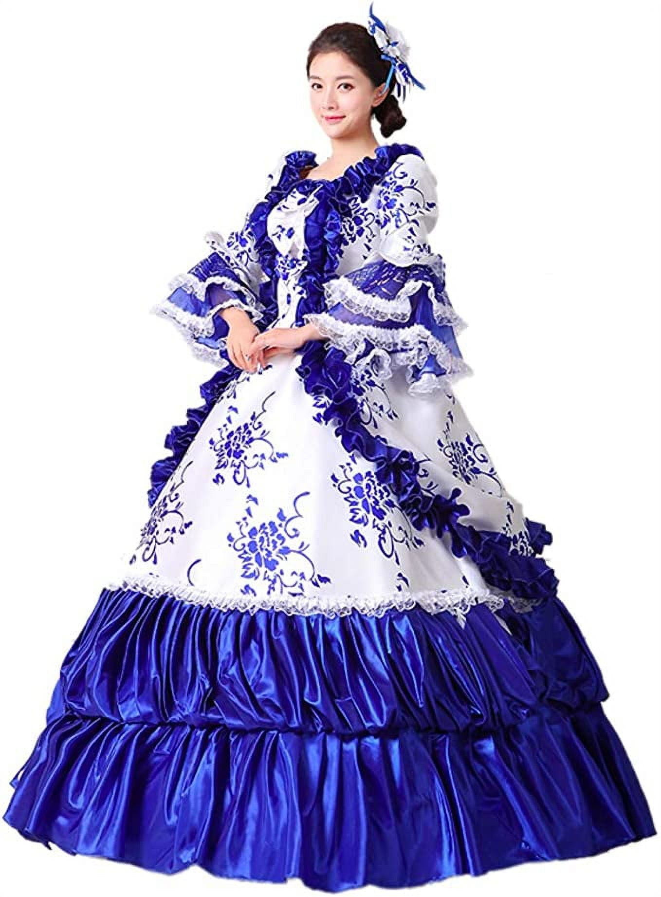 KEMAO Rococo Baroque Marie Antoinette Dresses 18th Century Renaissance ...