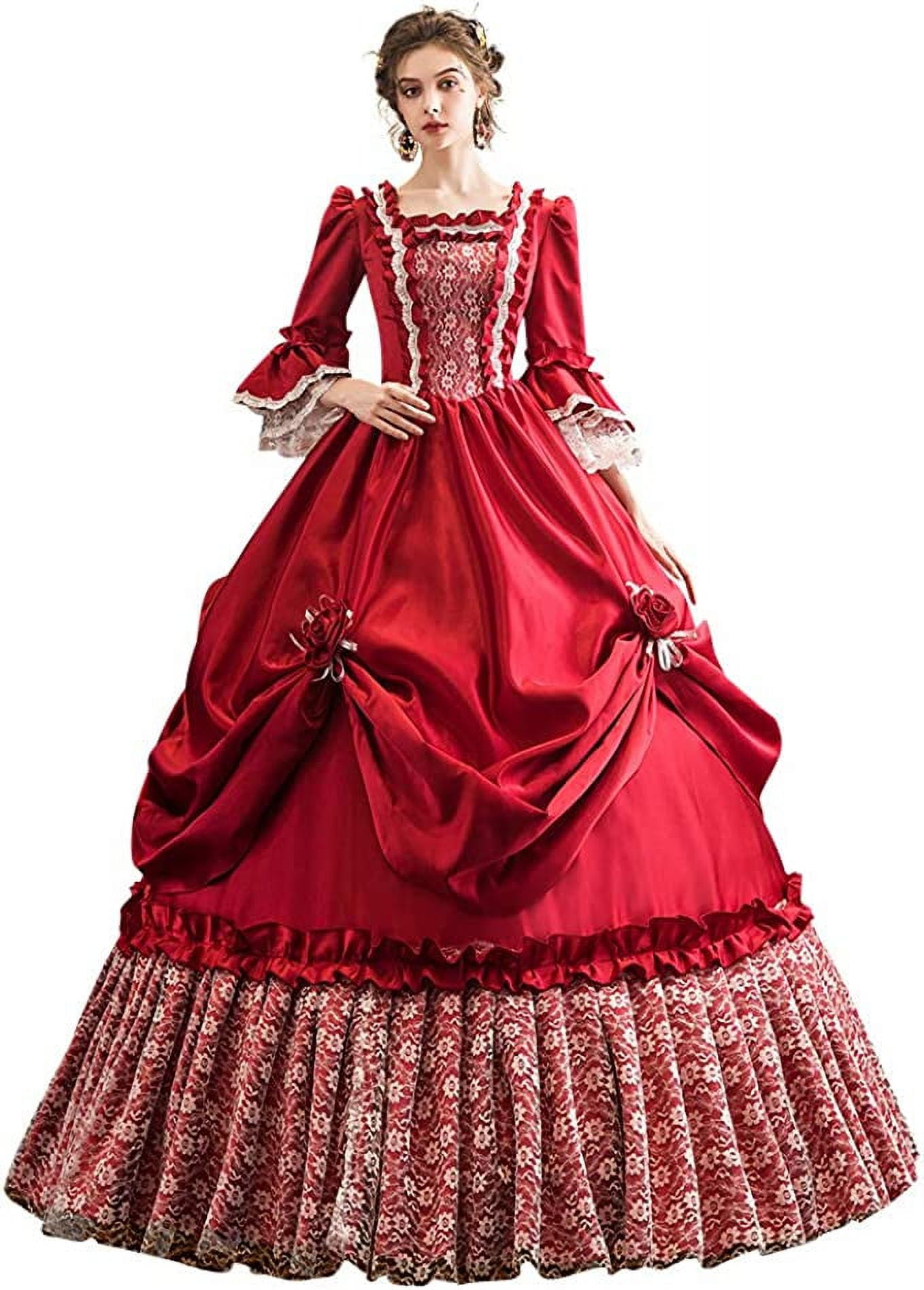 KEMAO Rococo Baroque Marie Antoinette Dresses 18th Century Renaissance ...