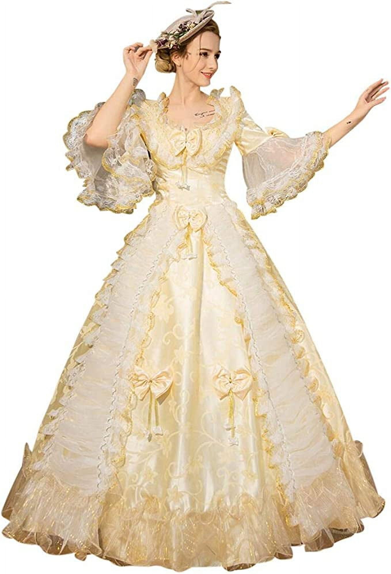 KEMAO Rococo Baroque Marie Antoinette Dresses 18th Century Renaissance ...