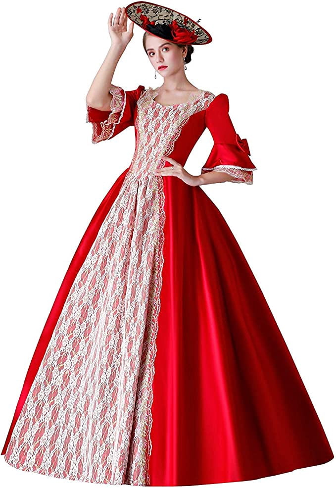 KEMAO Rococo Baroque Marie Antoinette Dresses 18th Century Renaissance ...