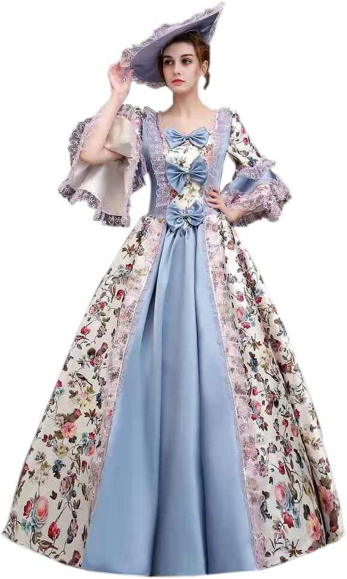 KEMAO Rococo Baroque Marie Antoinette Dresses 18th Century Renaissance ...