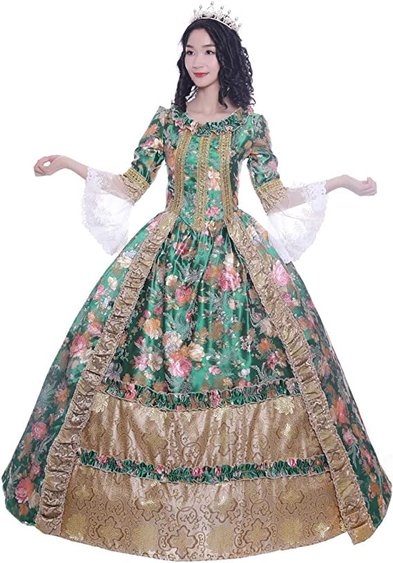 KEMAO Rococo Baroque Marie Antoinette Dresses 18th Century Renaissance ...