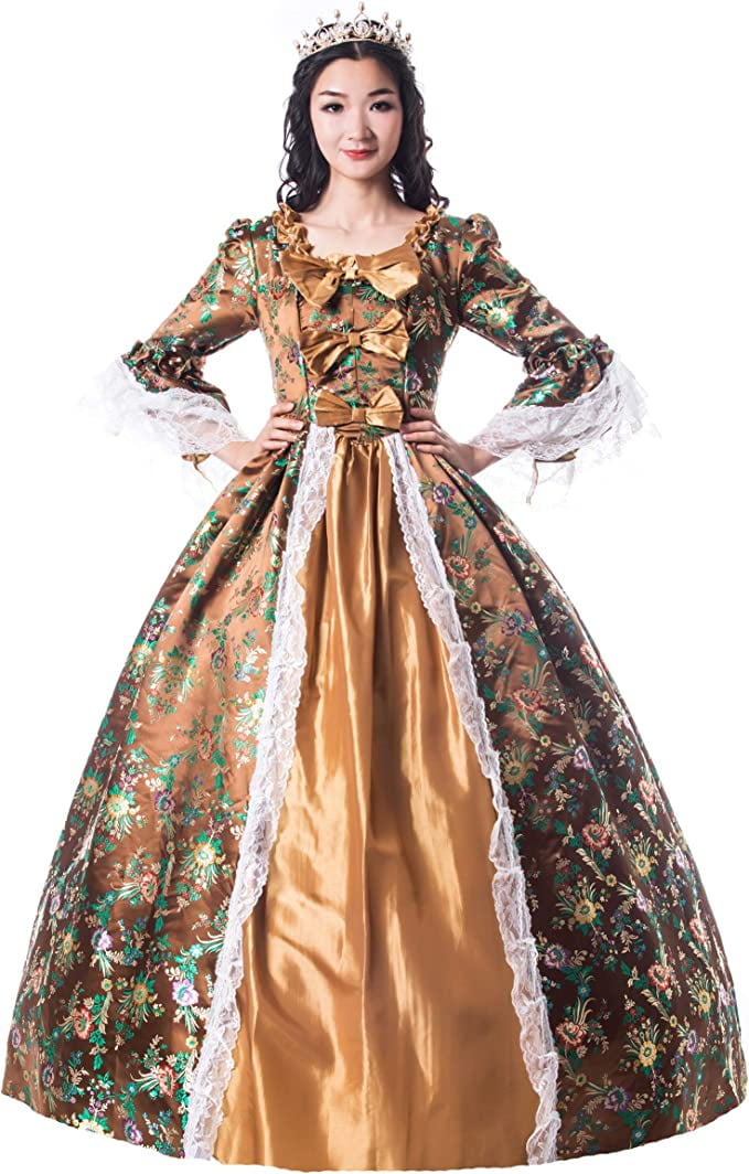 KEMAO Rococo Baroque Marie Antoinette Dresses 18th Century Renaissance ...