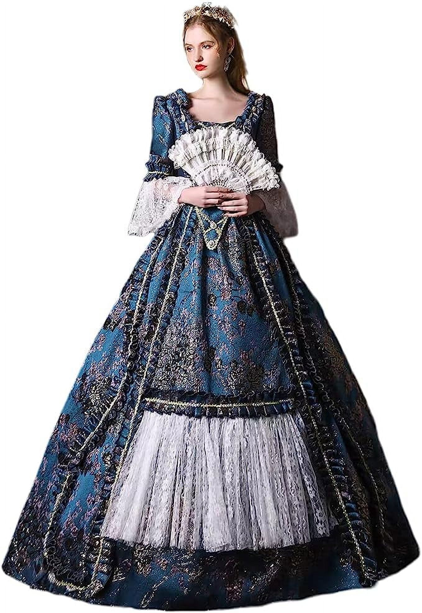 KEMAO Rococo Victorian 18th Century Renaissance Costumes Baroque Marie ...
