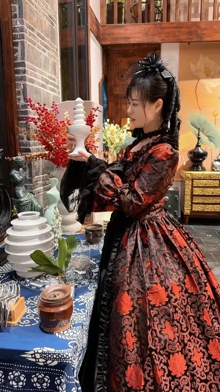 KEMAO Rococo Victorian Ball Gown Renaissance Baroque Marie Antoinette ...