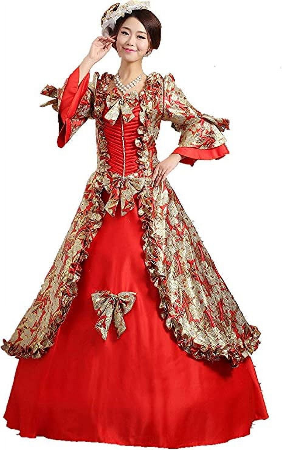 KEMAO Rococo Victorian Baroque Marie Antoinette Dresses Historical ...