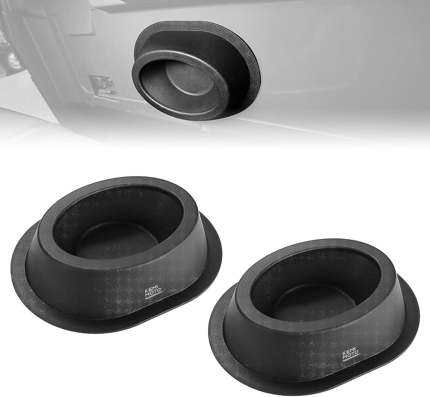 Kemimoto 6x9 Speaker Pods, Universal Angled Enclosures, Black PP ...