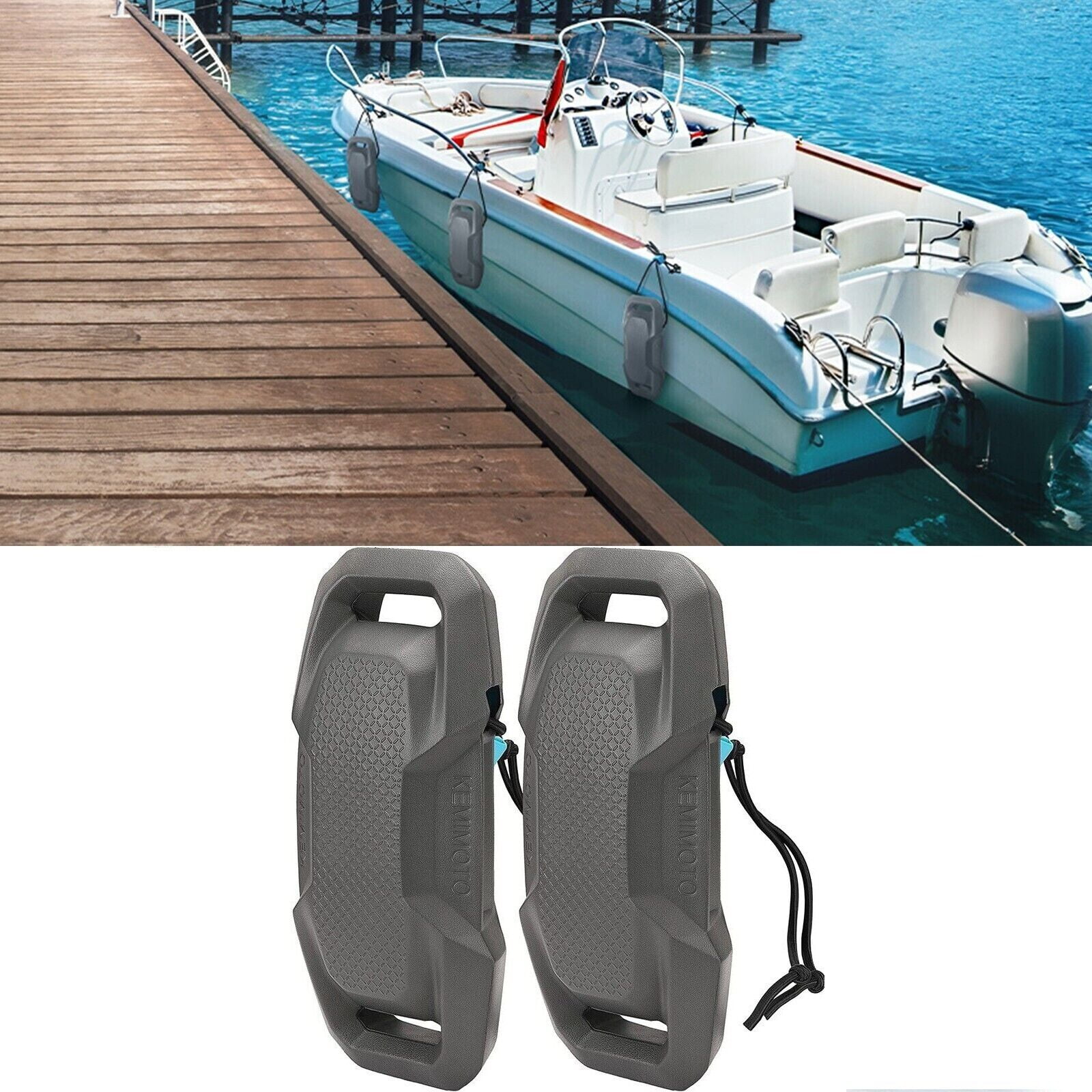 KEMIMOTO 2Pcs Docking Upgraded Boat Fenders Boat Bumpers for Bass Boat ...