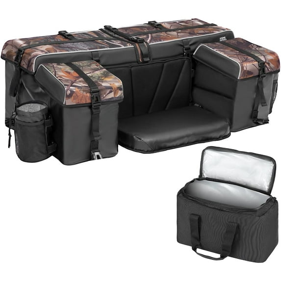 KEMIMOTO ATV Rear Storage Cargo Bag 83L w/ Cooler Compatible with ...