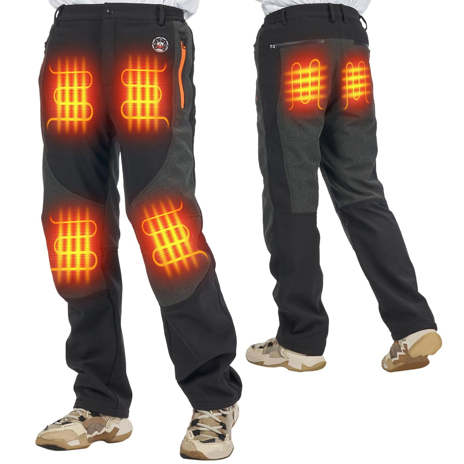 KEMIMOTO Heated Pants for Men 12V USB Electric Heating Pants,with Temp ...