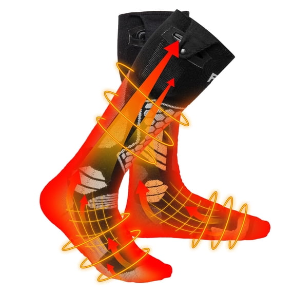 KEMIMOTO Heated Socks Men Women, APP Control Rechargeable Battery Wool ...
