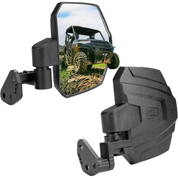 KEMIMOTO Large UTV Side Mirrors A-pillar Compatible with Polaris Ranger ...