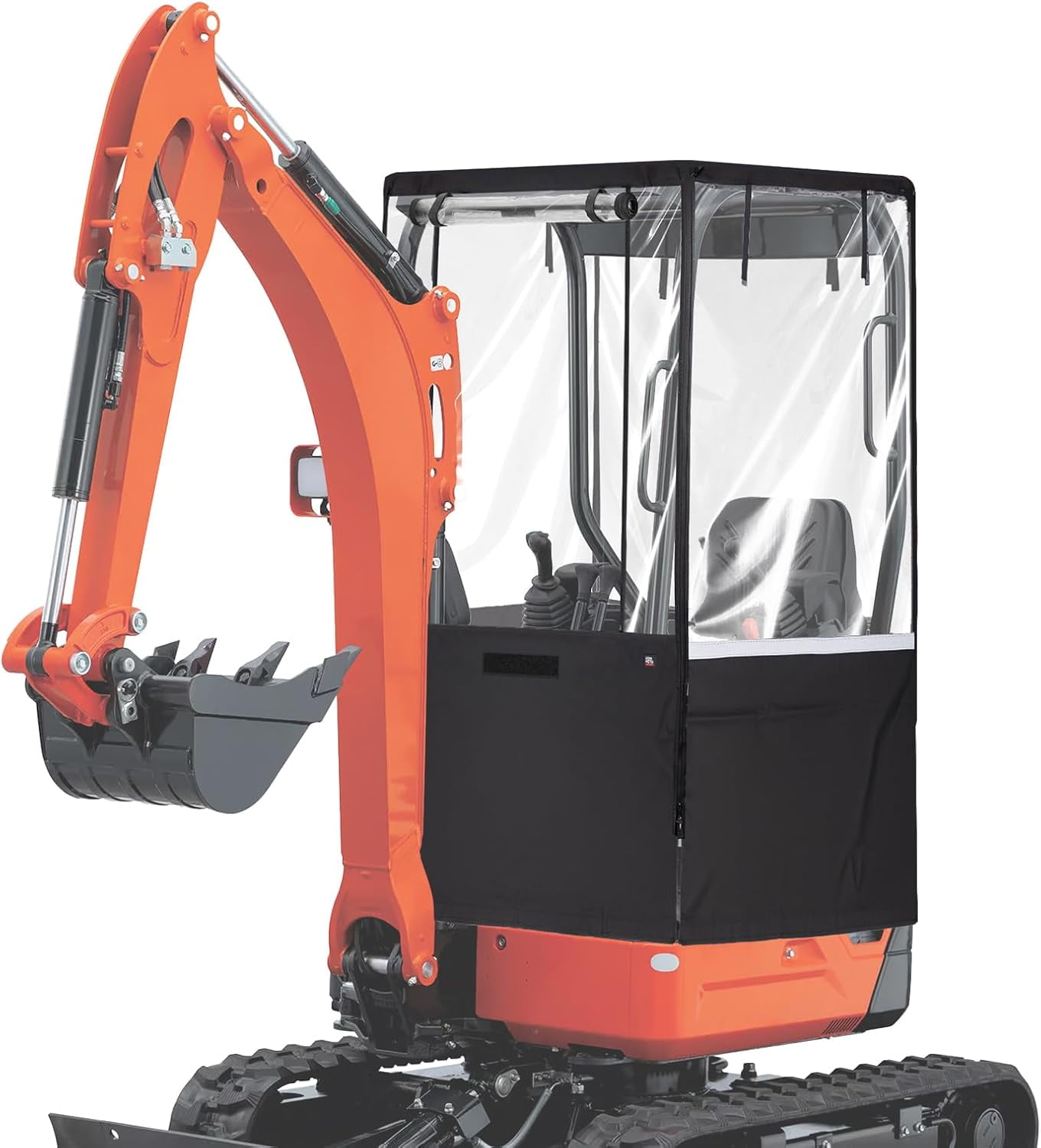 KEMIMOTO Mini Excavator Cover Cab Enclosure 600D Wrinkle-Resistant ...