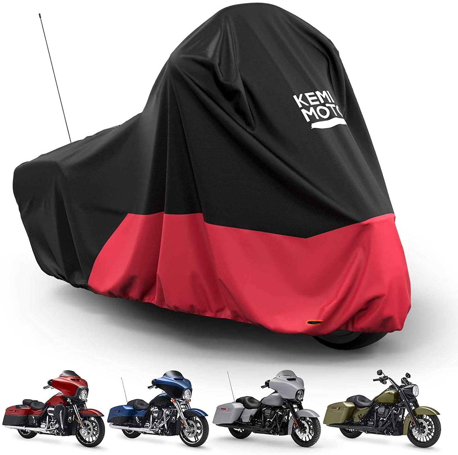 KEMIMOTO Motorcycle Cover, Compatible with Touring Models Road King ...