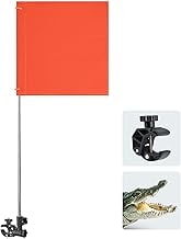KEMIMOTO Orange Boat Flag, Water Ski Flag with Replacement Flag, Skier ...