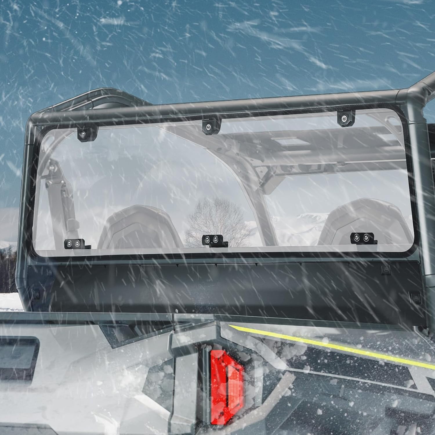 KEMIMOTO Rear Hard Windshield Rear Window Compatible with 2016-2023 ...