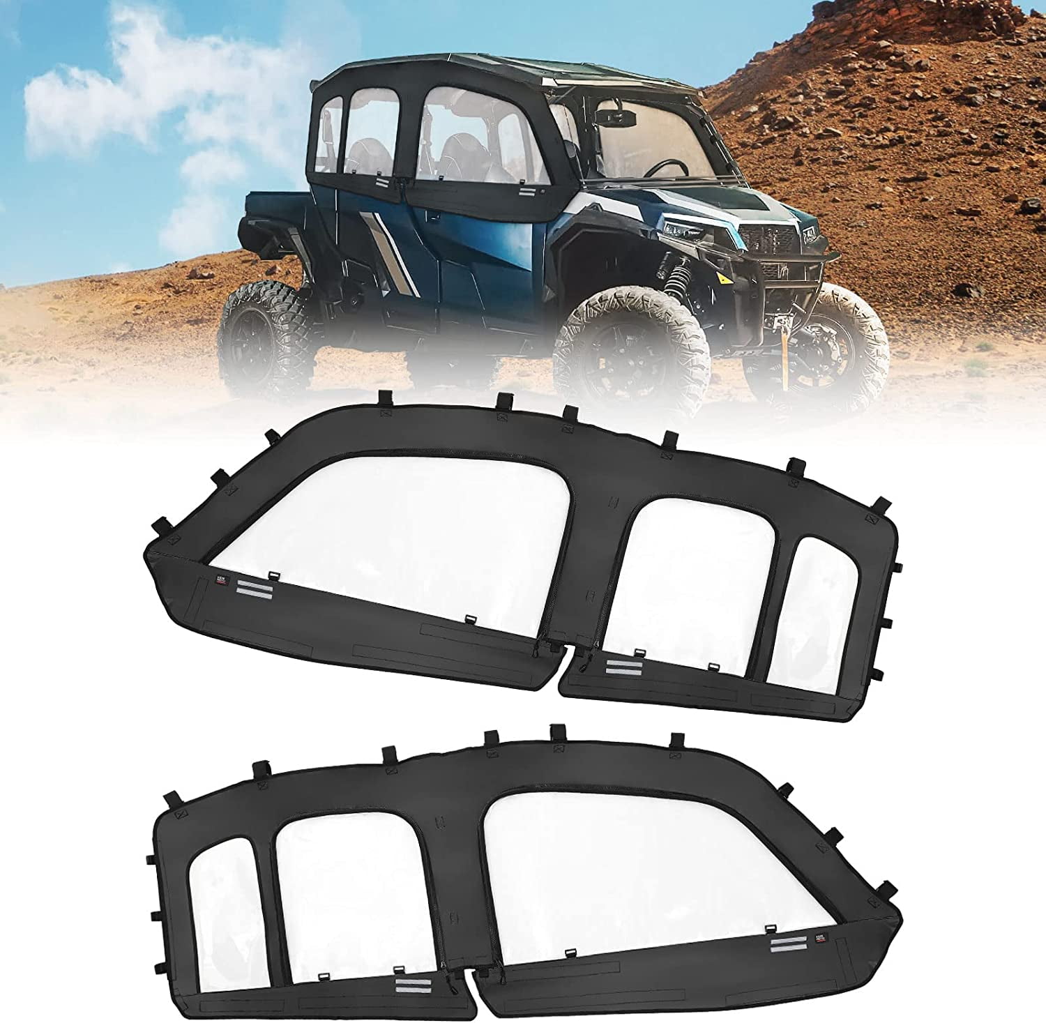 KEMIMOTO UTV Soft Cab Enclosure, Water-Resistant, Heavy-Duty, Fits ...