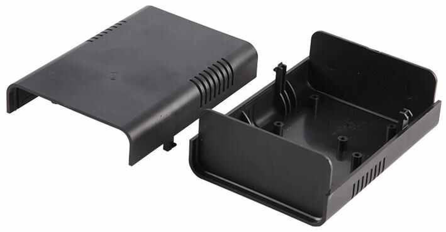 KEMO ELECTRONIC - Black ABS Ventilated Shell Case Enclosure ...