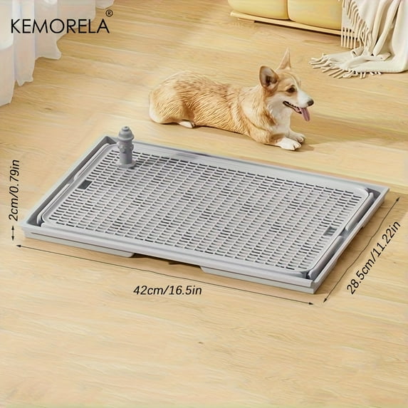 KEMORELA 2-in-1 Dog Potty Tray And Cat Litter Mat Non-Slip Waterproof ...