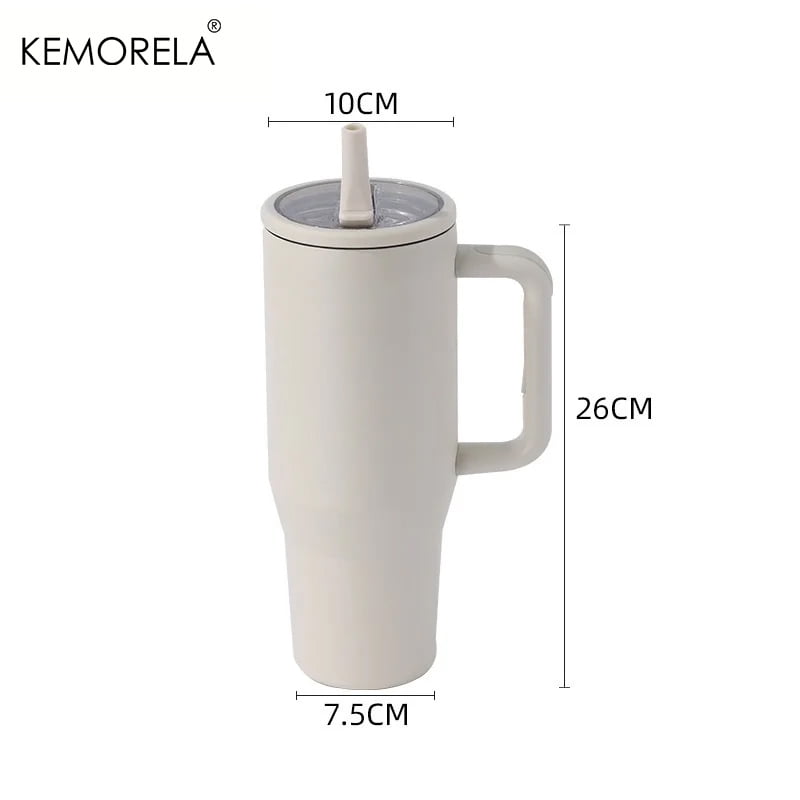 KEMORELA Thermos Cup 40oz Double-Layer Tumbler Ice Cup 1200ML Leak ...