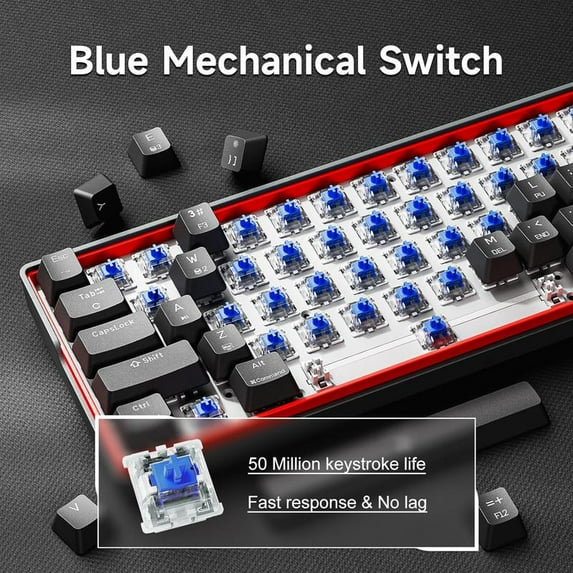 KEMOVE K61SE Gaming Mechanical Keyboard, 60 Percent Wired RGB Backlit N ...