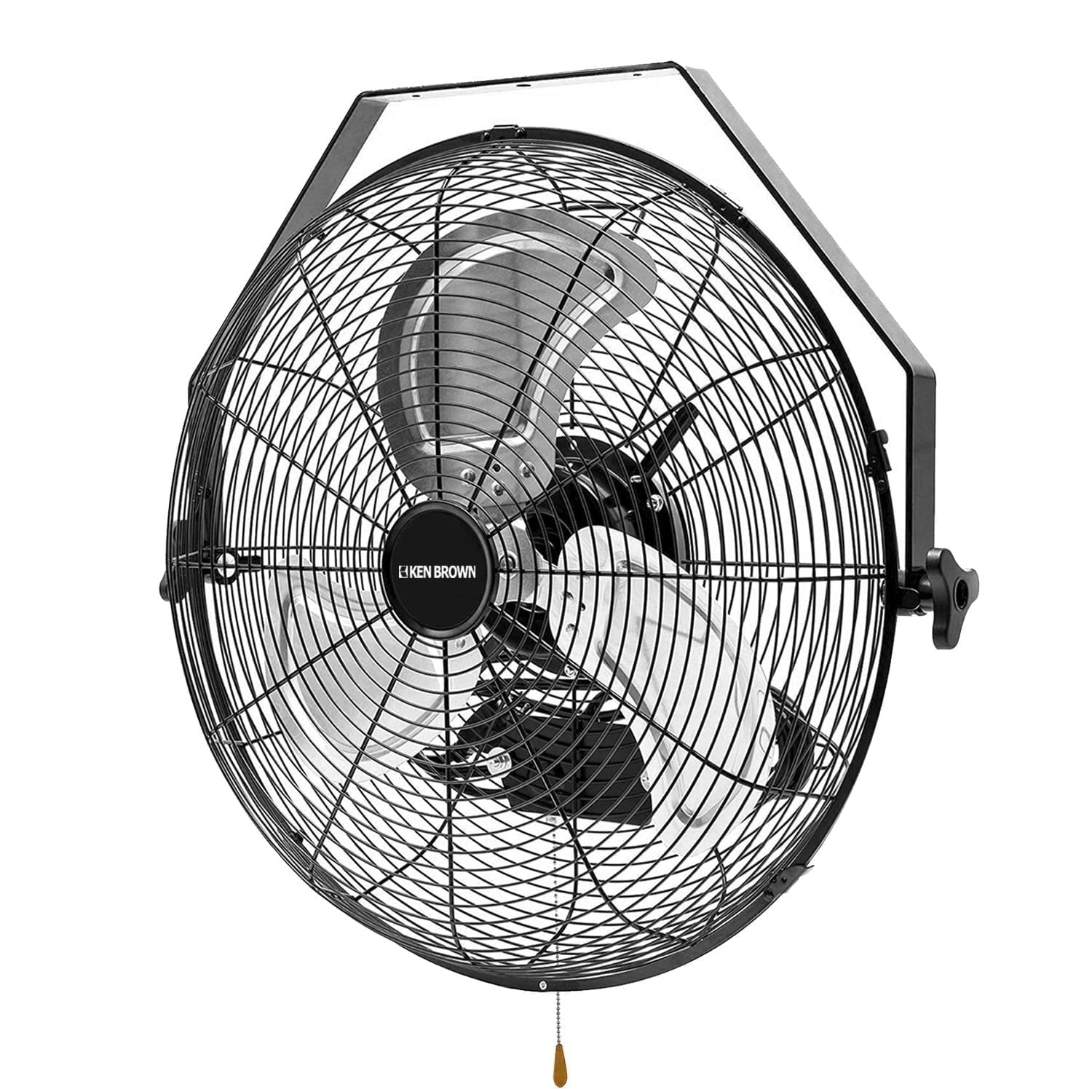 KEN BROWN 18" Wall Mount Fan: High-Velocity Cooling, 3-Speed, 4300 CFM ...