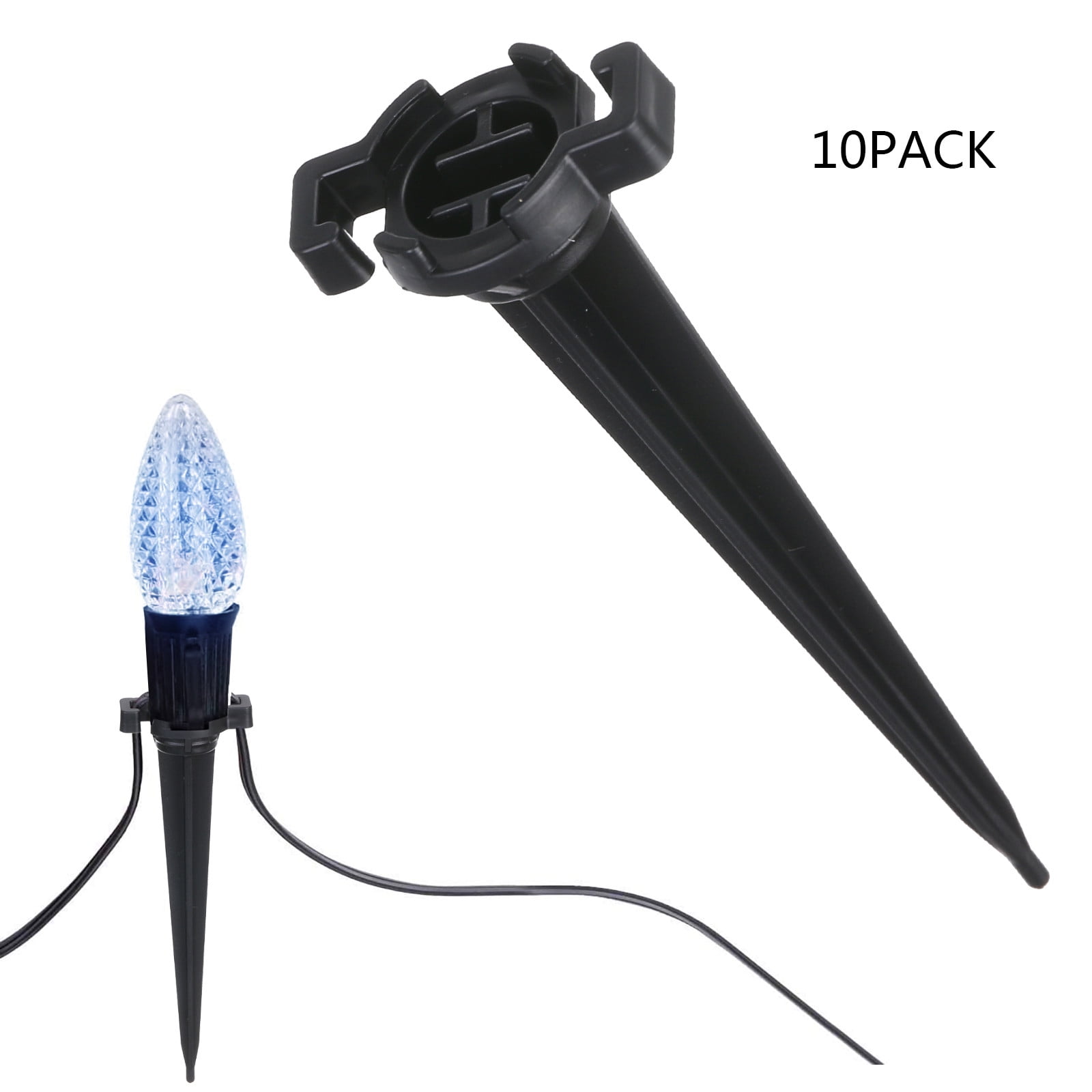 KENBI 4.5inch Universal Light Stake for C7C9 Light Yard Lawn Stakes ...