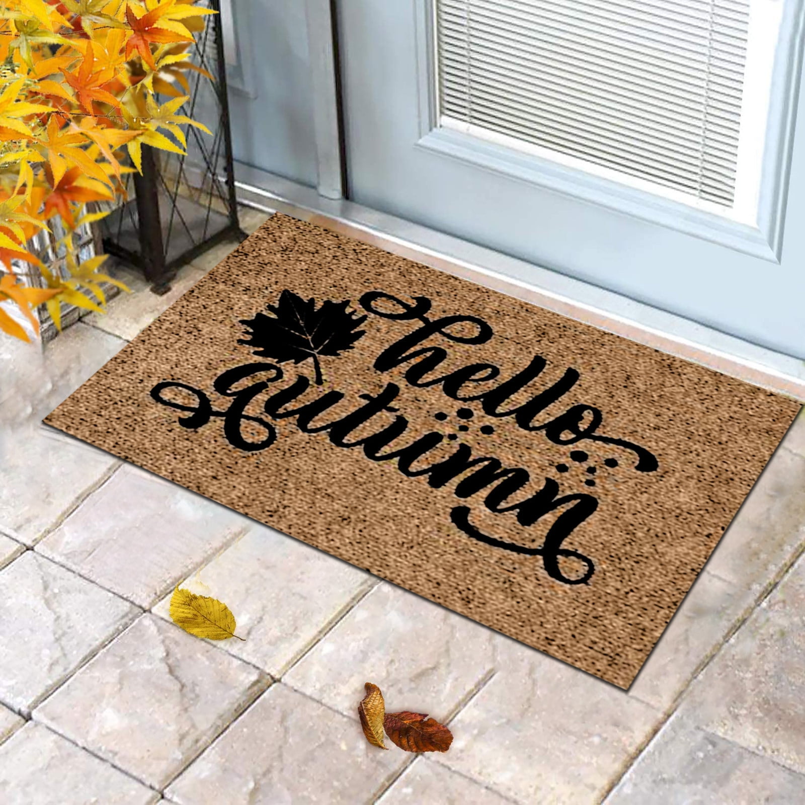 KENBI Thanksgiving Home Autumn Dwarf Front Door Door Mat Carpet Floor Mat Decoration - Walmart.com