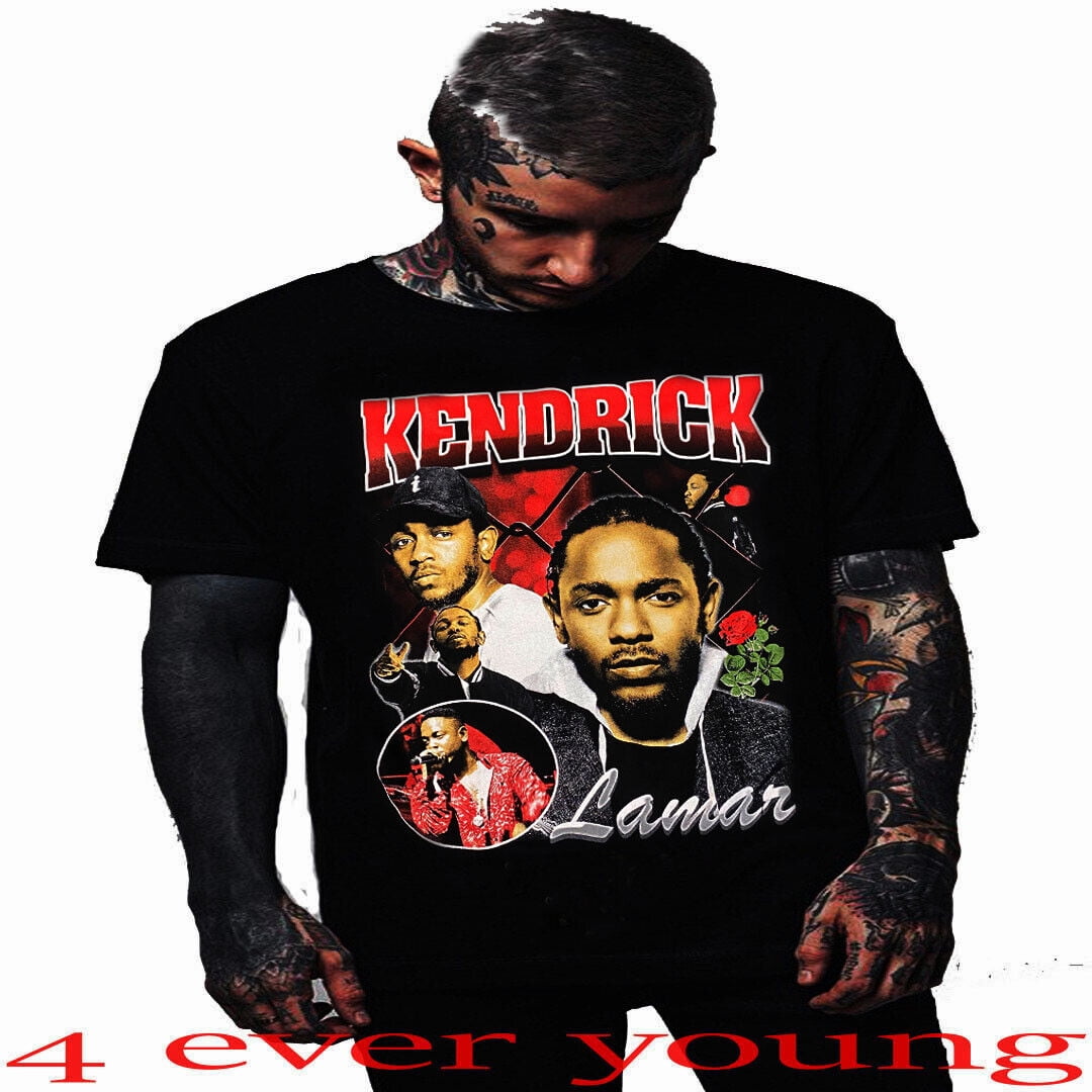 KENDRICK LAMAR RAP MEN'S SIZES BLACK T SHIRTS - Walmart.com