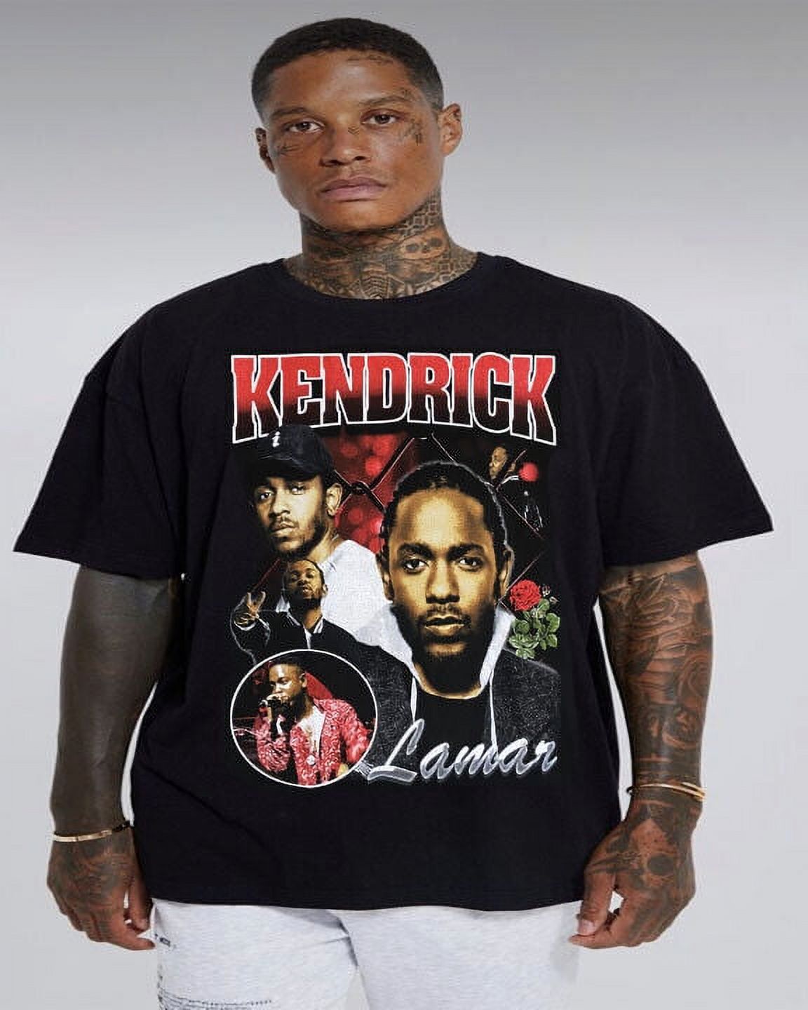 KENDRICK LAMAR RED RAP HIPHOP T SHIRTS MEN'S SIZES - Walmart.com
