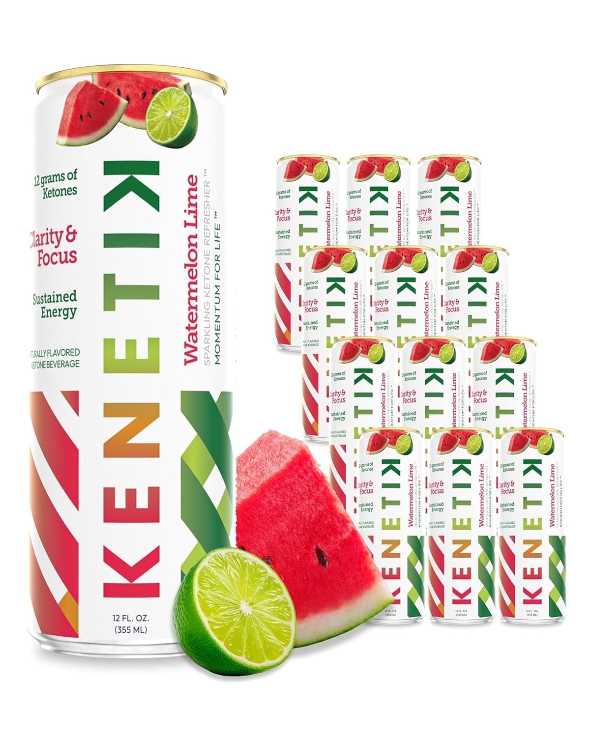 KENETIK Nootropic Ketone Drink, Ketones for Energy & Focus, Caffeine ...