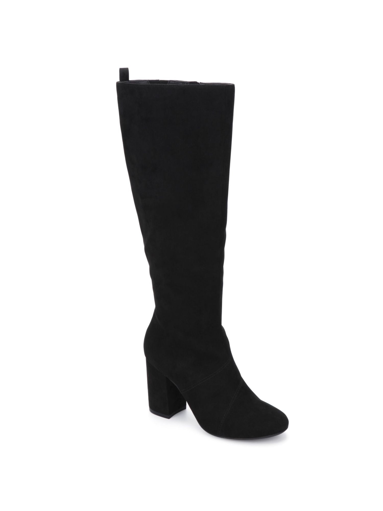 KENNETH COLE Womens Black Goring Cushioned Corey Round Toe Block Heel ...