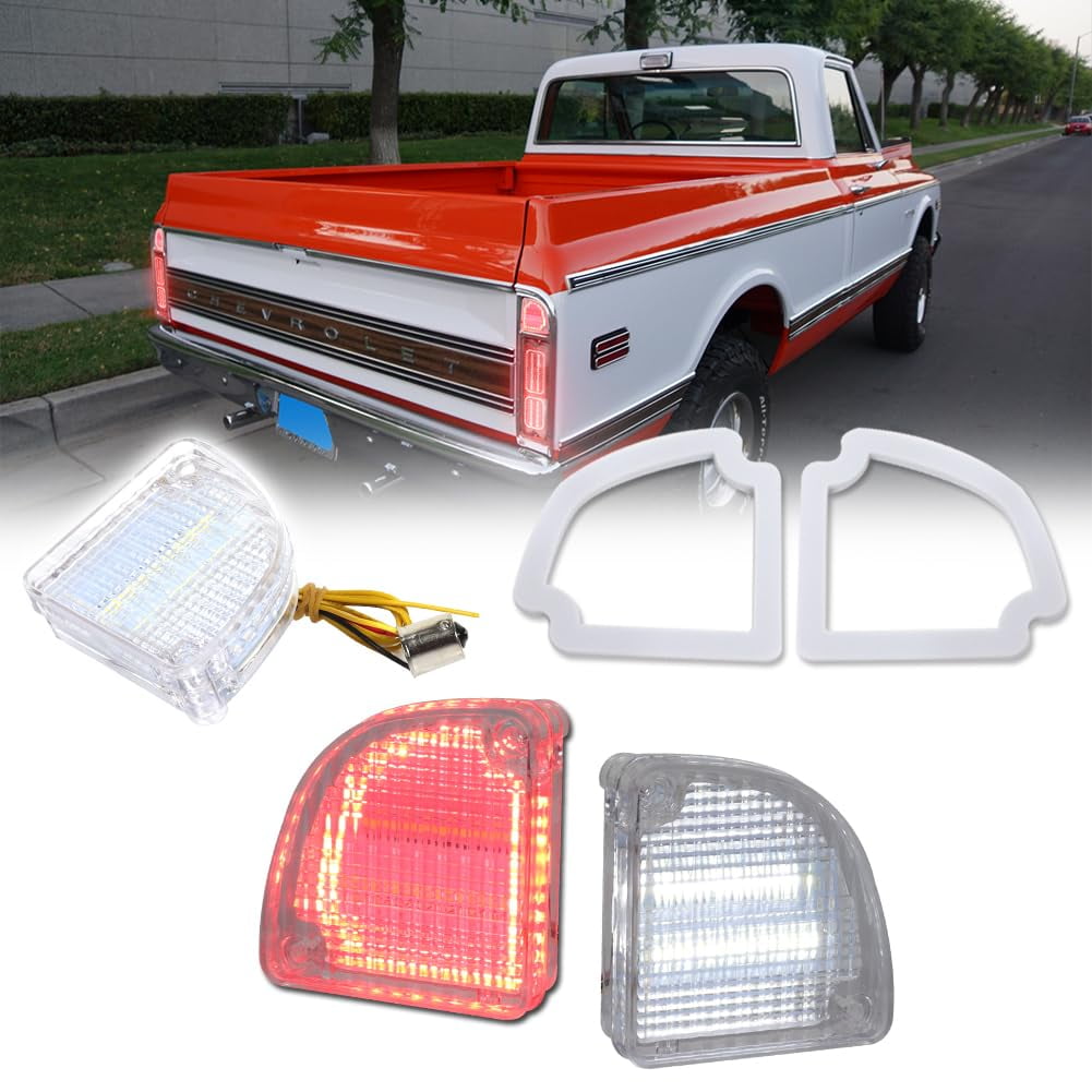 KENRTIR Clear Reverse Backup Light with Gaskets for 1967 1968 1969 1970 ...