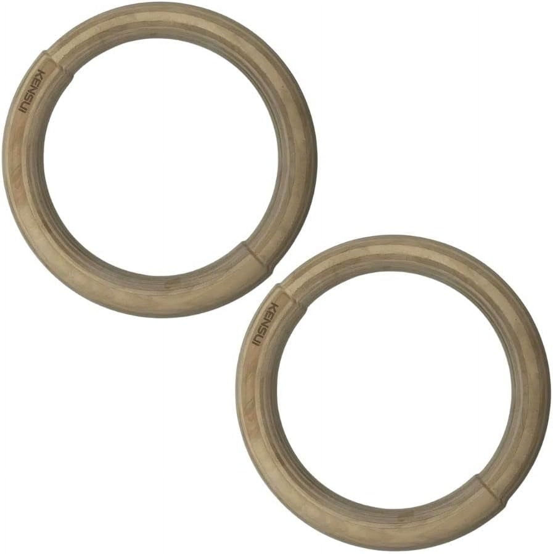 KENSUI Neo-rings: 2-in-1 Wood Gymnastics Rings with 28mm and 32mm ...