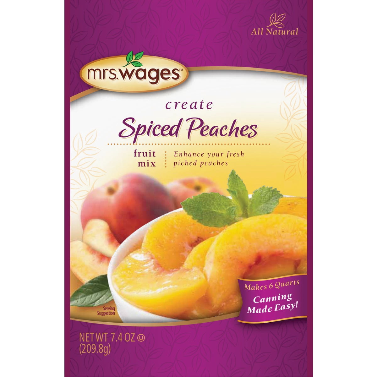 KENT PRECISION FOODS GROUP INC W804-H4425 7.4OZ Spiced Peach Mix ...