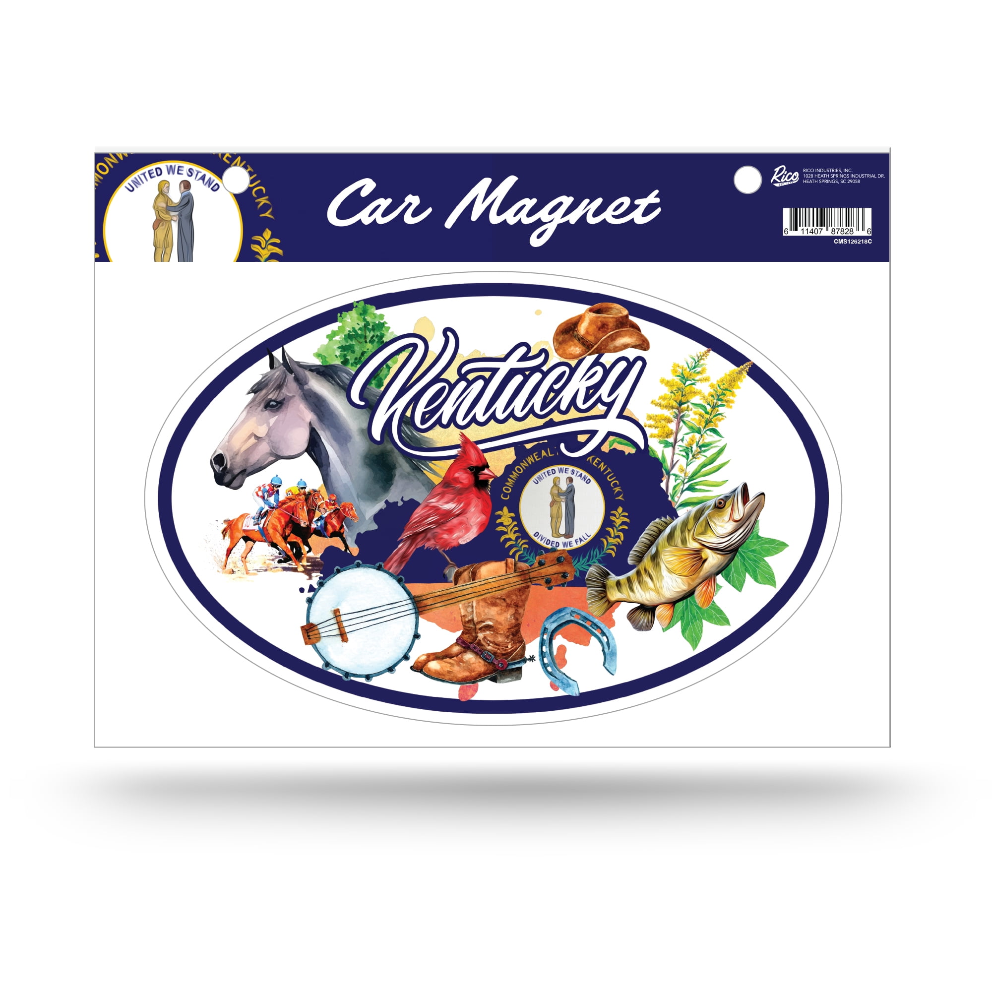 KENTUCKY STATE COLLAGE DESIGN 1 CAR MAGNET SHEET (8.5 X 11) - Walmart.com