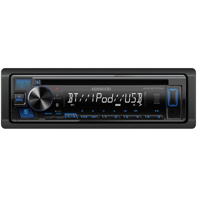 KENWOOD KDC-BT370U CD Car Stereo Receiver with Bluetooth, AM/FM Radio ...