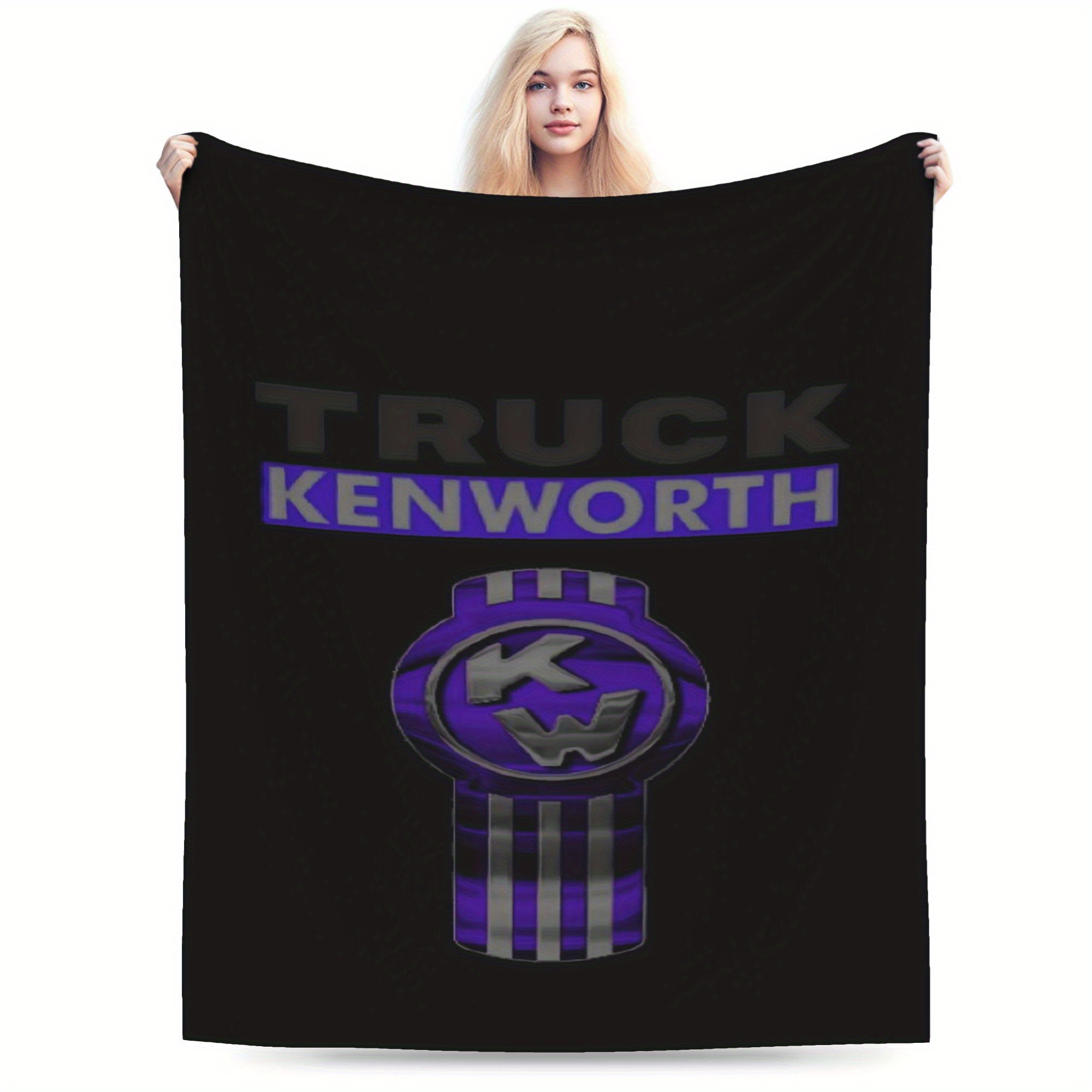 [KENWORTH Truck Blanket] KENWORTH Truck Blanket, Soft Flannel Heavy ...